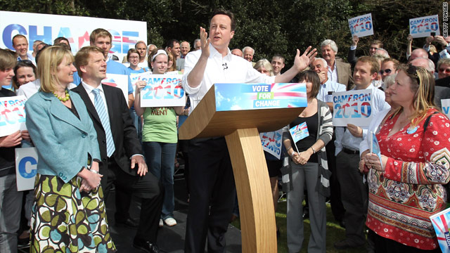 UK's Cameron hit by egg on election trail - CNN.com